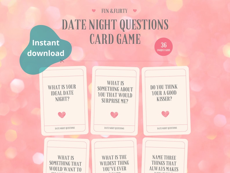 Date Night Questions / Printable Love Questions / Valentines - Etsy