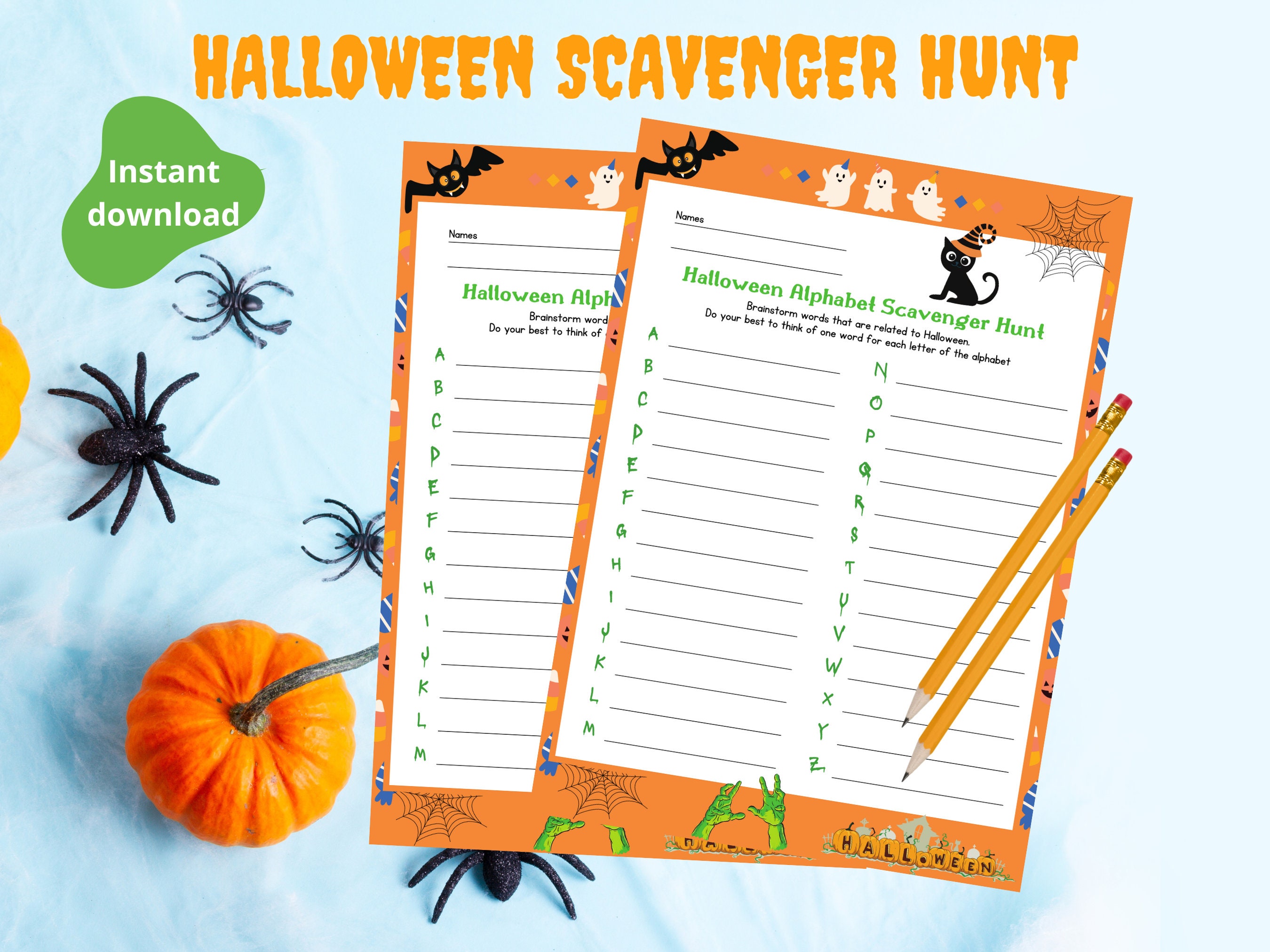 Halloween Scavenger Hunt / Printable Halloween Kids Activity ...