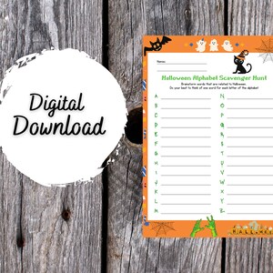 Halloween Scavenger Hunt / Printable Halloween Kids Activity ...