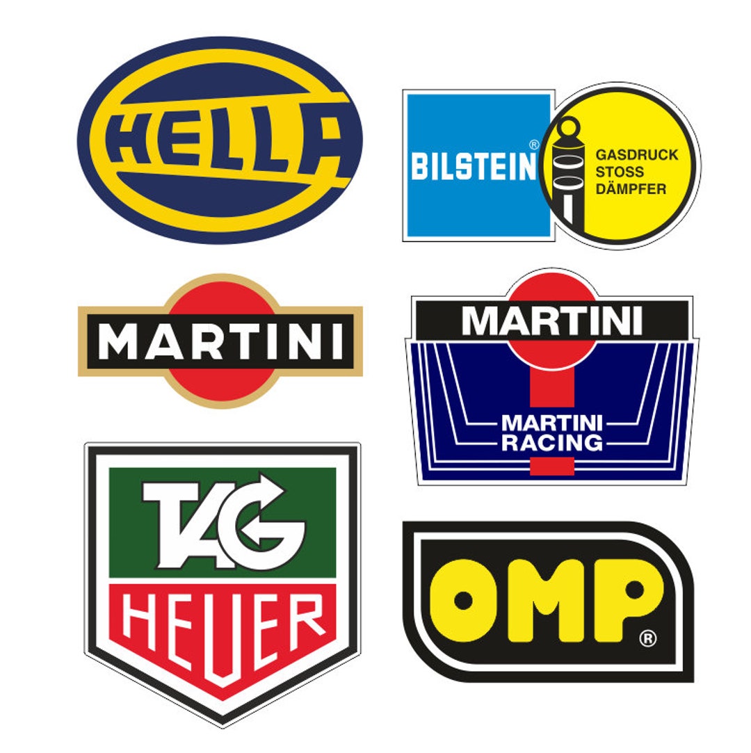 6x Youngtimer Aufkleber Kult Sticker Set Oldtimer Auto Dekor Rally ...