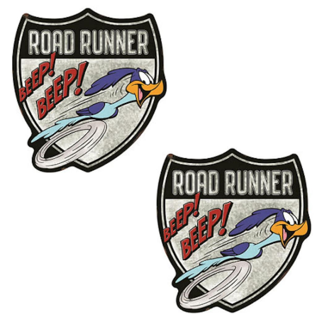 2x Road Runner Sticker 9 X 8.5cm Cult Sticker Oldtimer Car Motorcycle ...