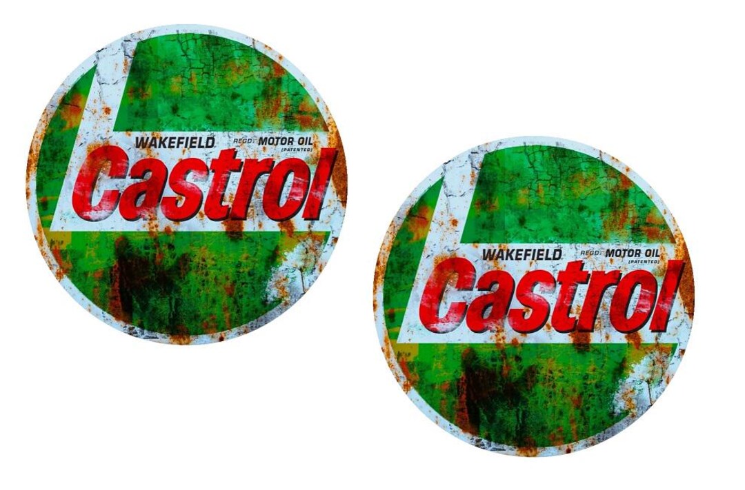 2x Vintage Castrol Sticker 10 Cm Cult Sticker Rally Racing Oldtimer ...