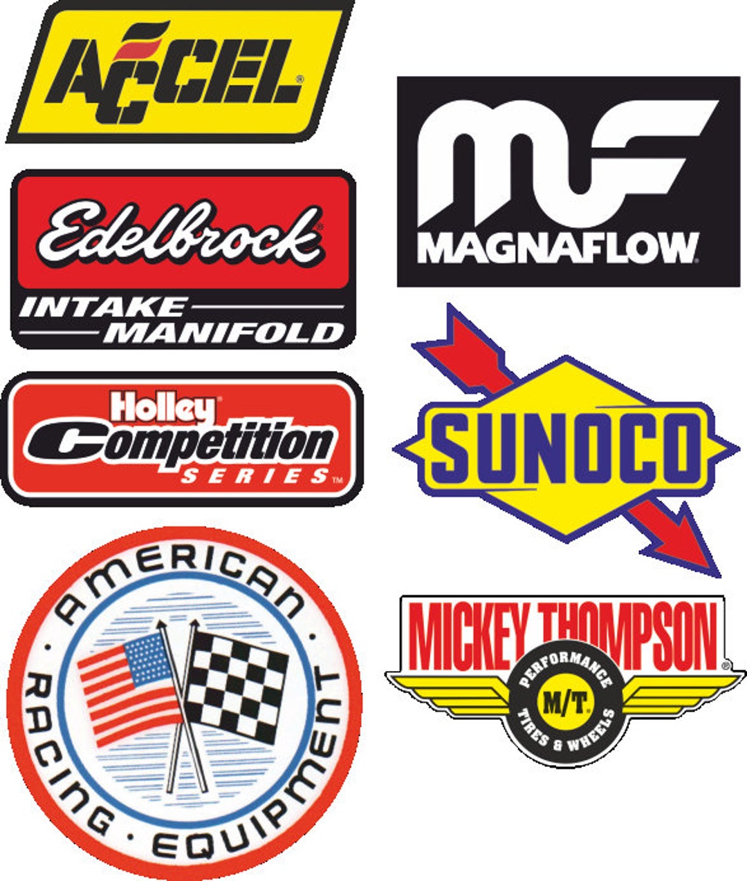 7x USA Stickers Cult Sticker Set Car Custom Car Muscle V8 Hotrod Big ...