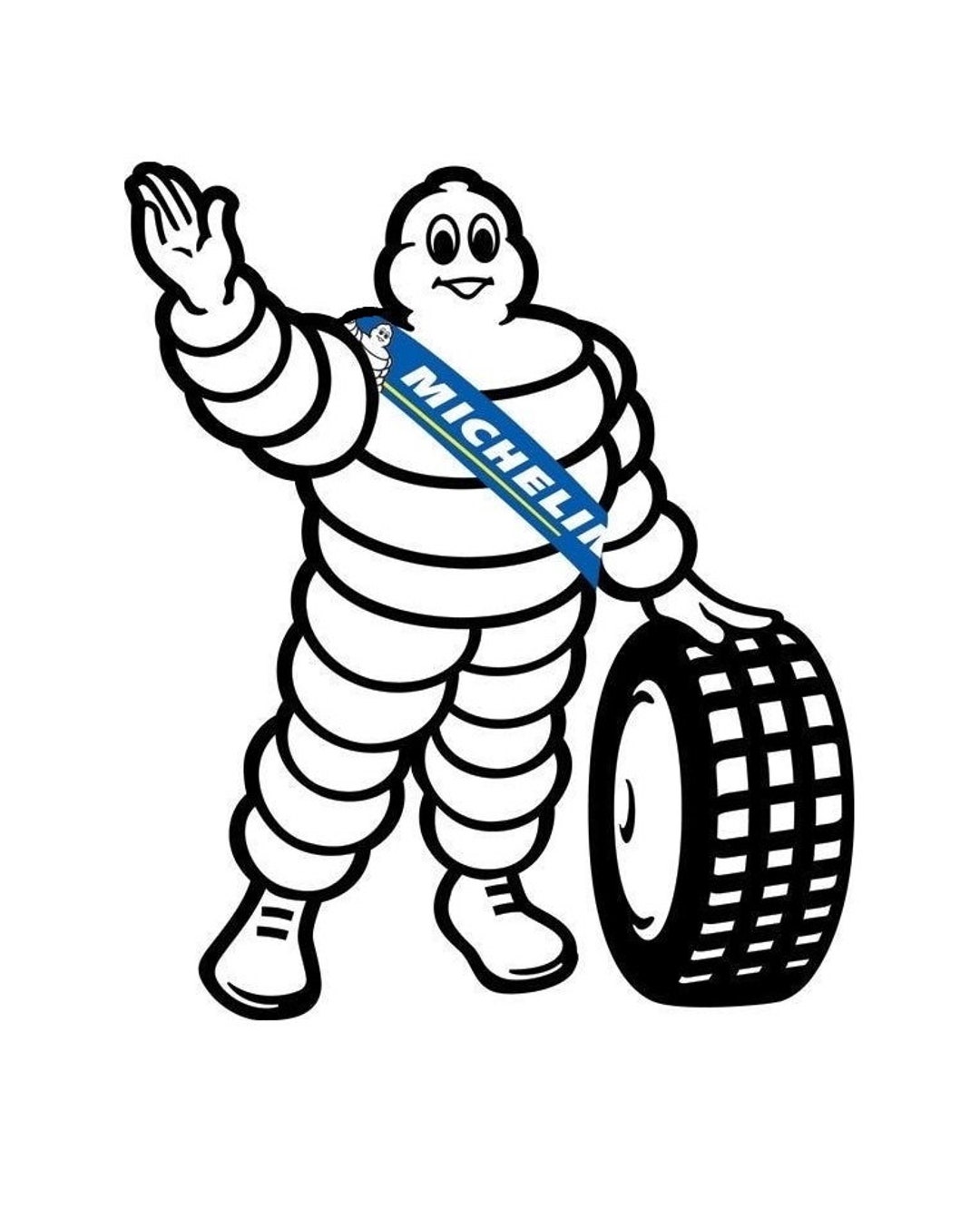 Michelin Homme Autocollant Culte Pneu Autocollant Classic Car Truck ...