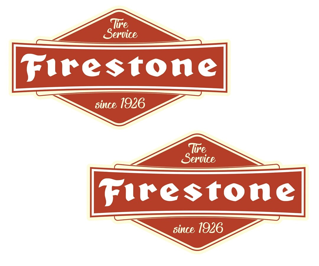 2x Firestone Sticker 12 X 7 Cm Tire Sticker Hotrod Oldschool Vintage ...