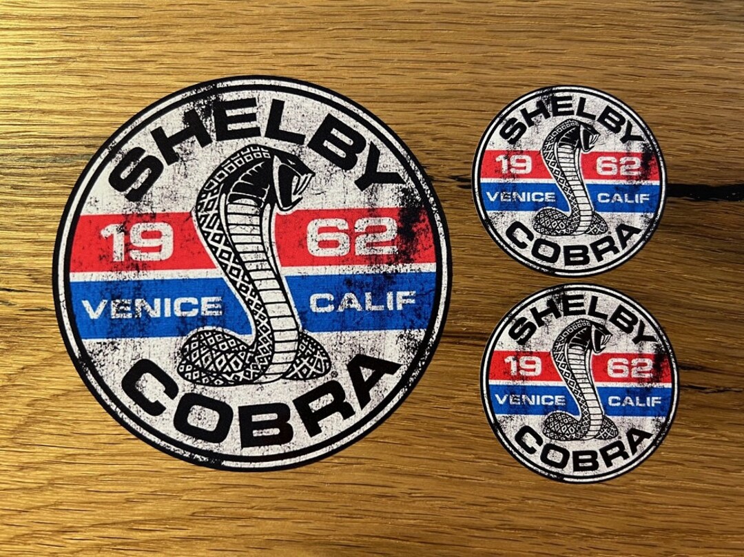 3x Shelby Cobra Stickers 10/5 Cm Cult Sticker Set USA V8 Roadster Old ...