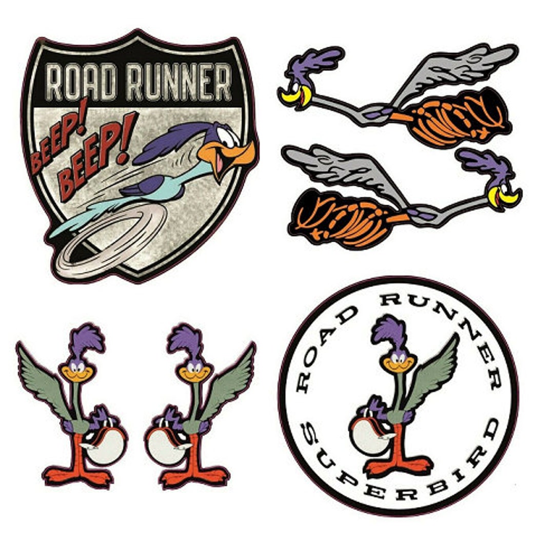 6x Road Runner Sticker Cult Sticker Coyote Auto Oldtimer Old School ...