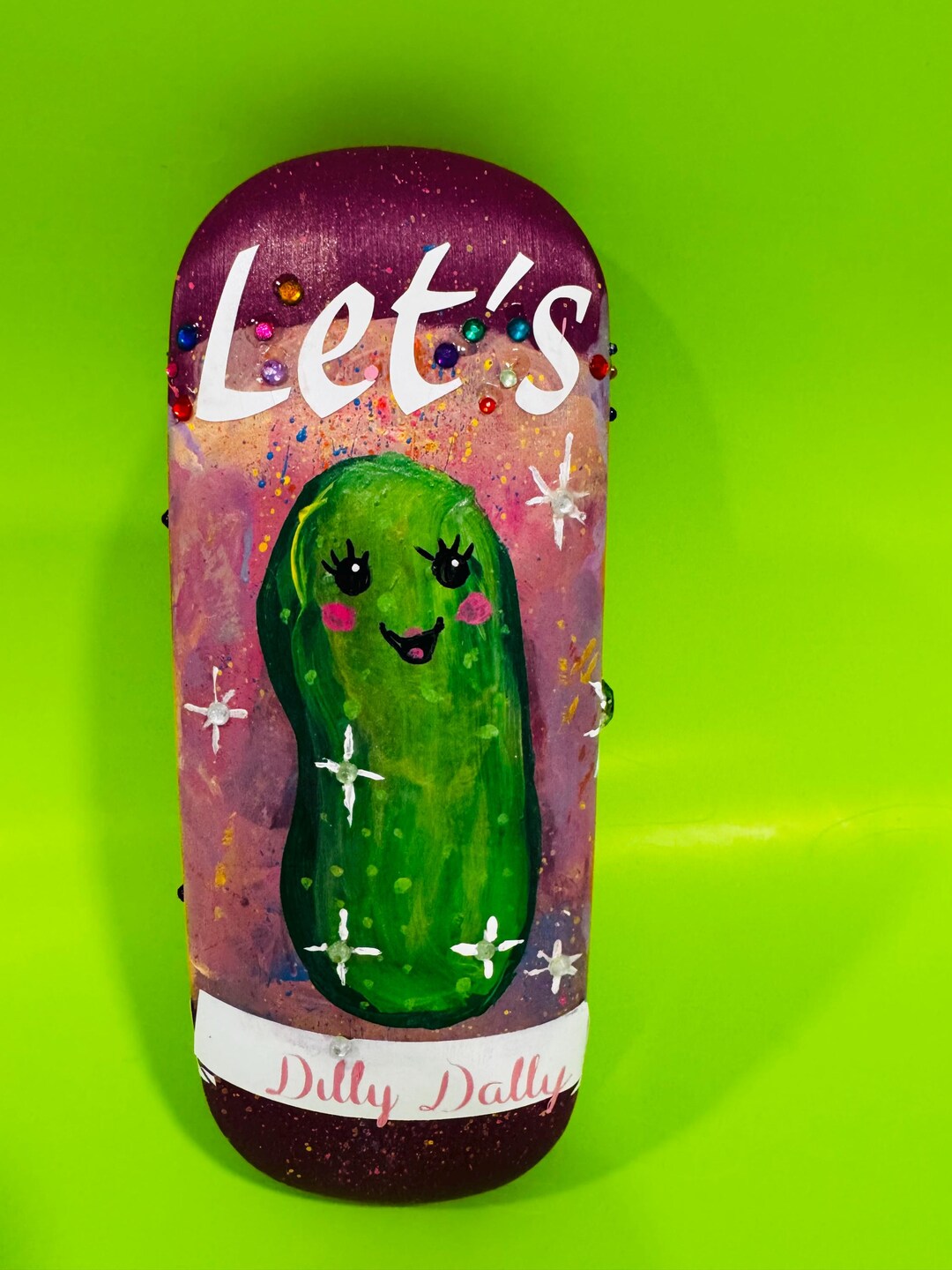 Pickle Theme Case Eyeglass Case Cute Pickle Accessories Case Dill ...