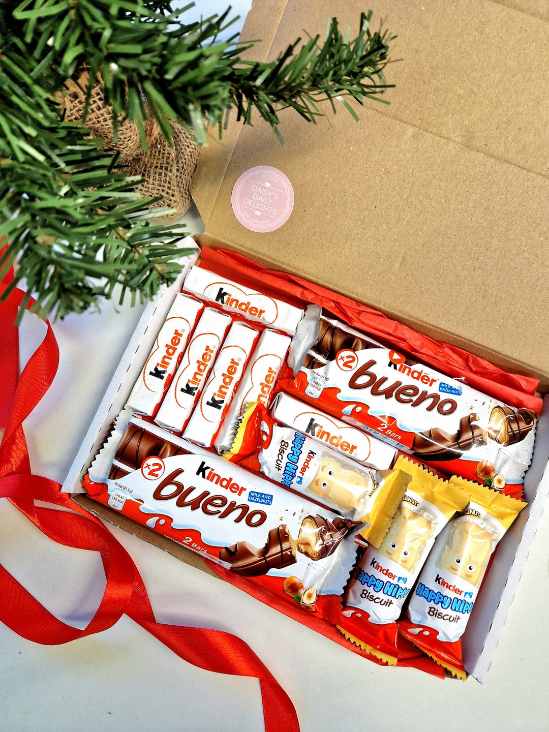 Christmas Kinder Gift Box, Made by Elves Kinder Gift Box, Kinder ...