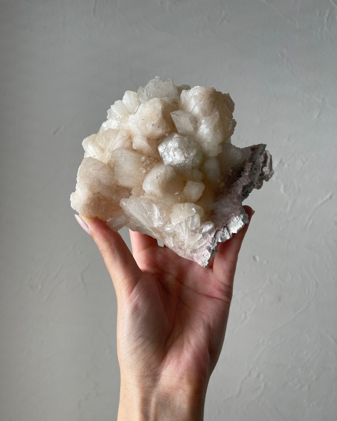 Gorgeous Peach Stilbite Queen With Pink Hued Matrix Pink & - Etsy