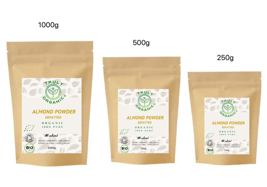 SUPERFOOD Organic ALMOND Powder Defatted Flour Low Gi - Etsy