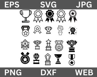 TROPHY SVG Award Svg Trophy Clipart Trophy Trophy Cup Svg - Etsy
