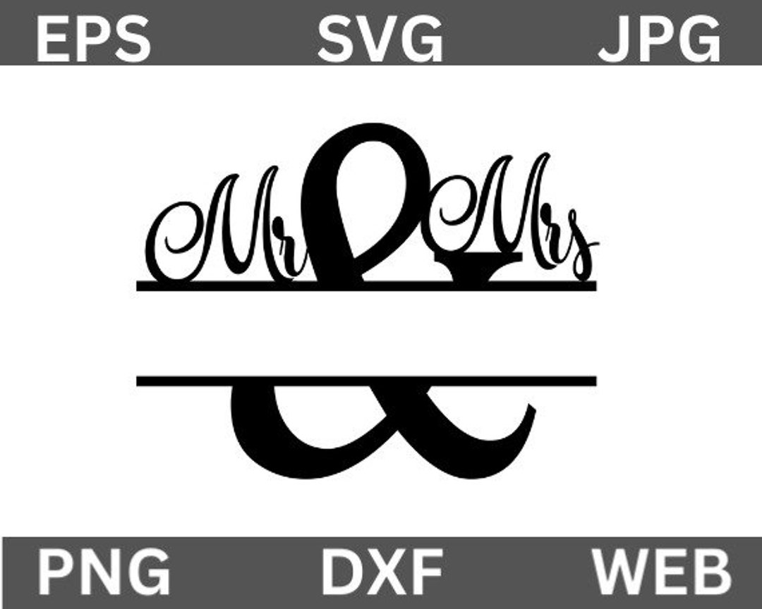 Mrs & Mrs Personalized SVG, Couple Customize Svg, MR and Mrs SVG, Cut ...