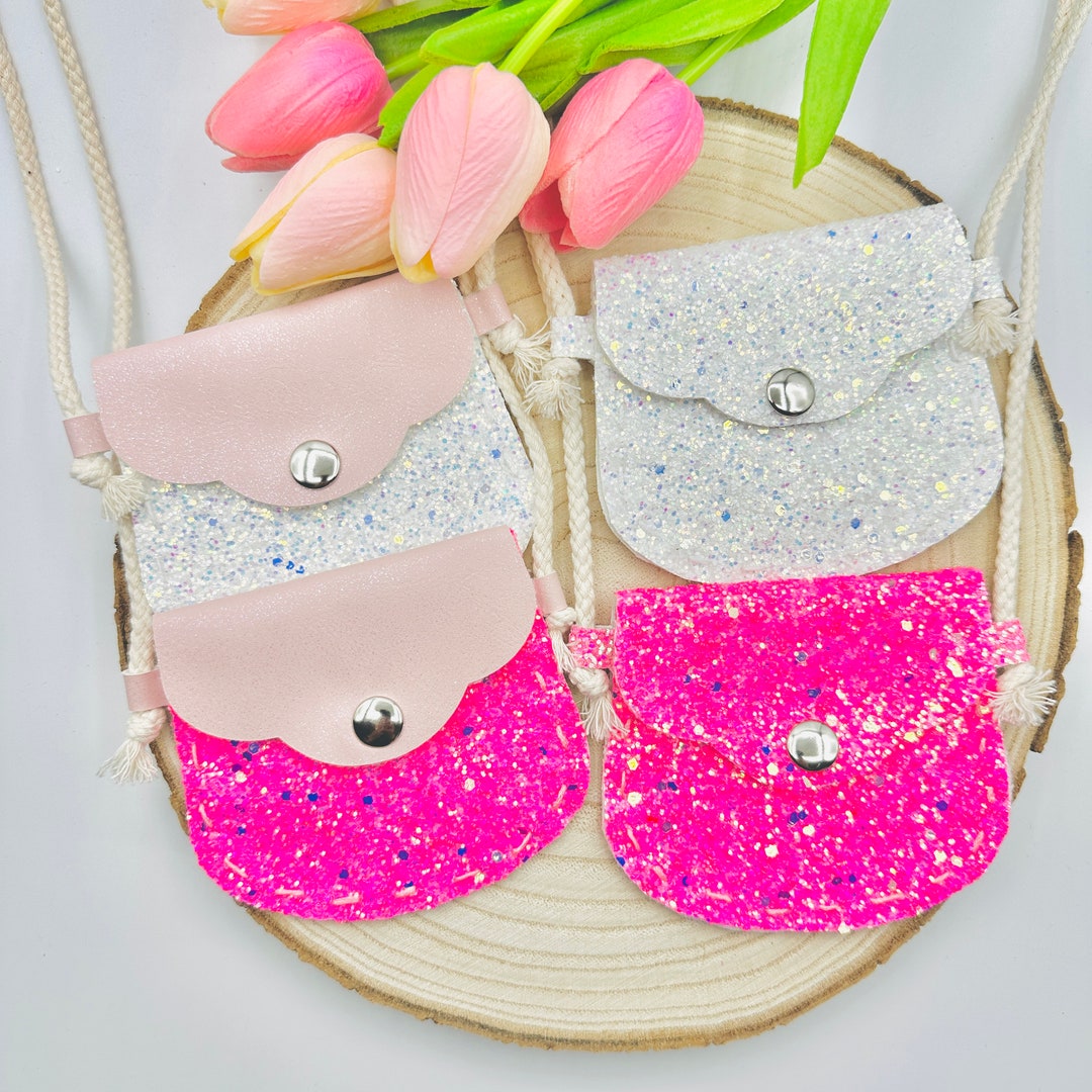 Mini Glitter Crossbody Bag for Girl, Little Messanger Bag for Toddler ...