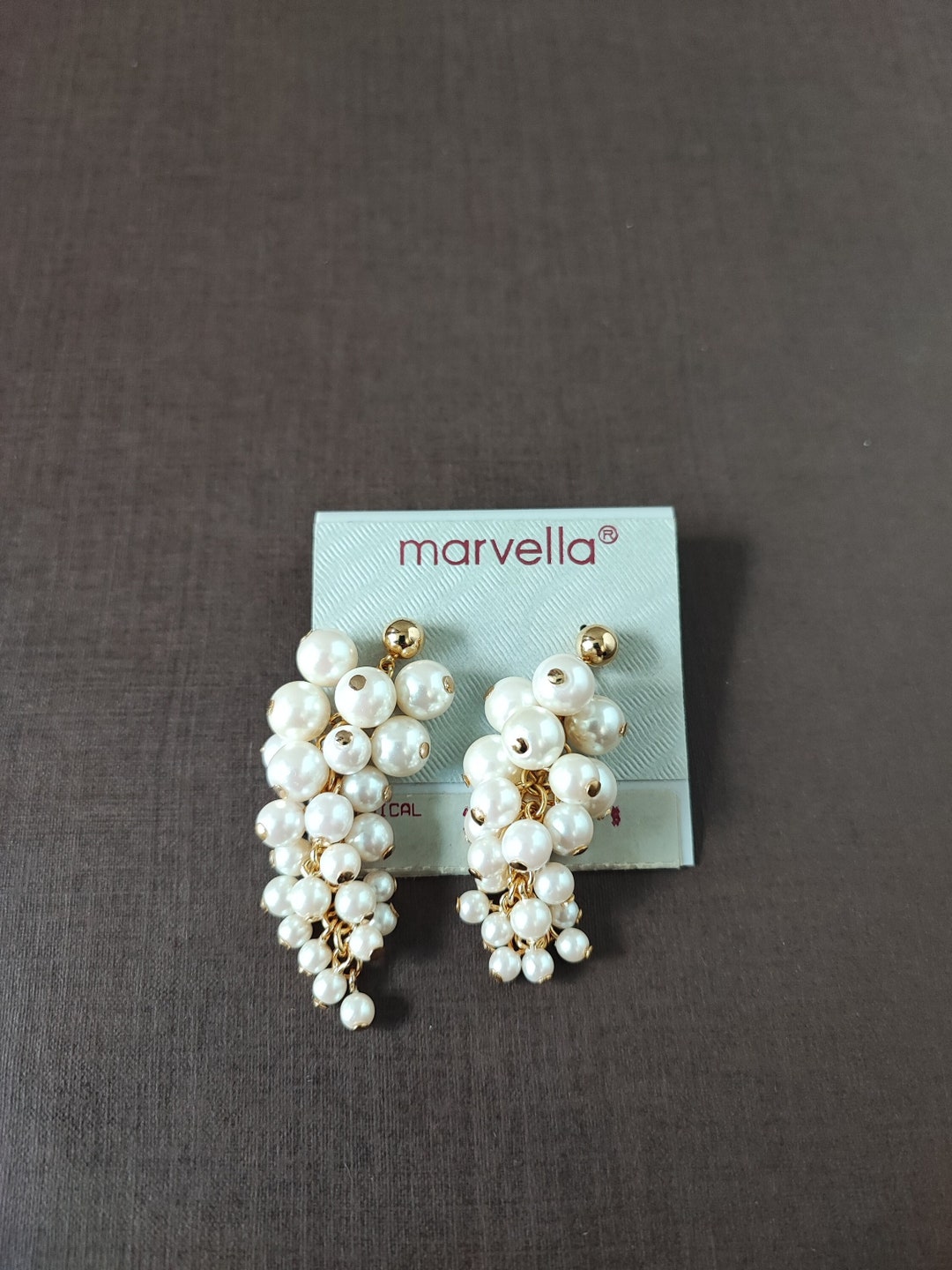 Marvella Pearl Earrings From 1990s - Etsy