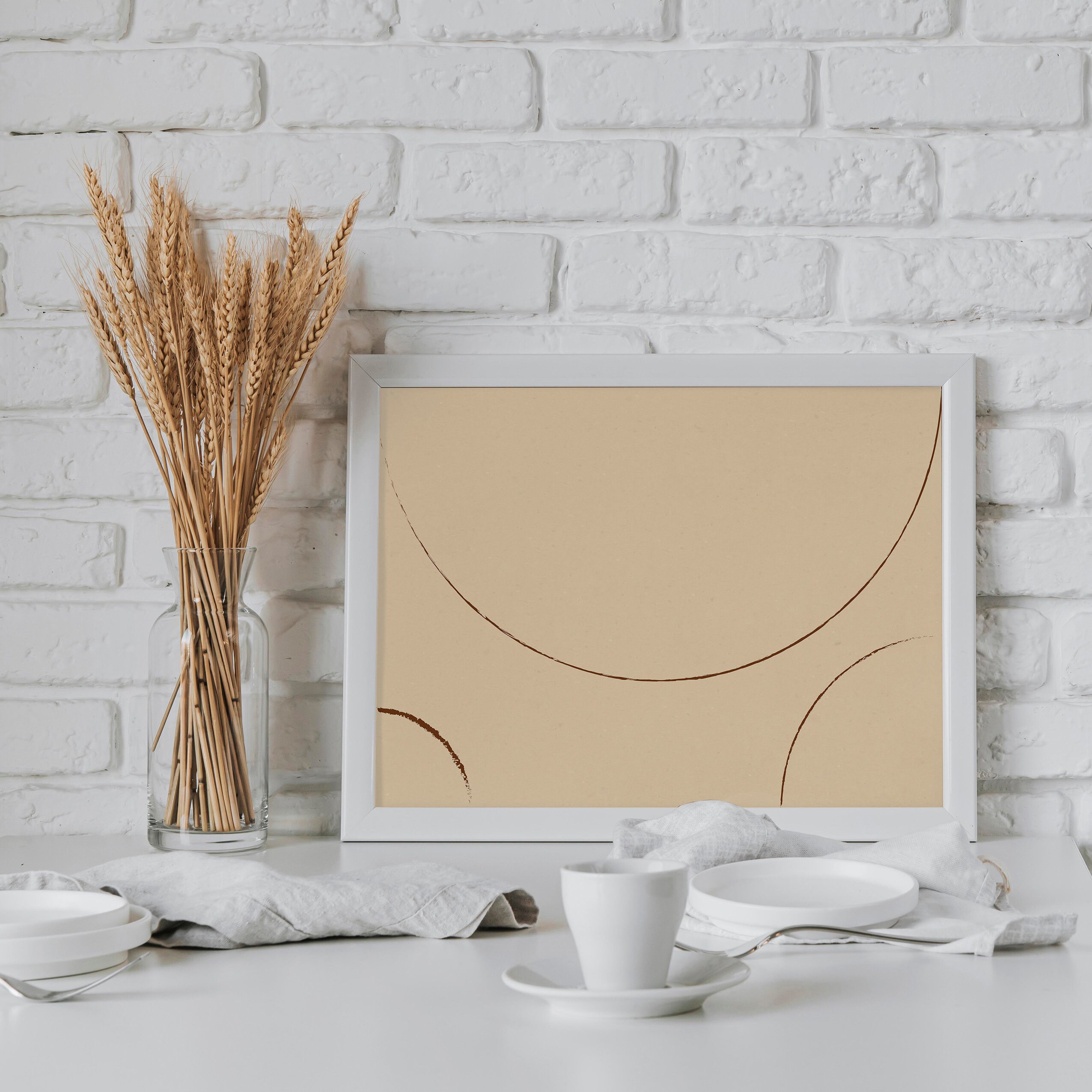 Fine Line Art, Minimalist Botanical Painting, Single Line Drawing ...