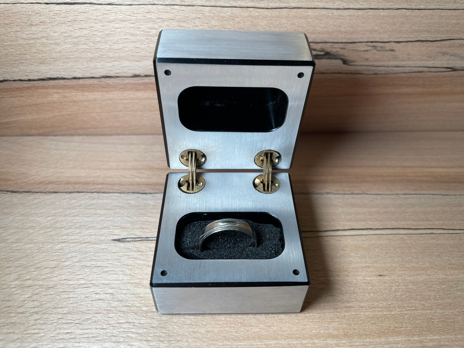 Limited Edition! Wedding Ring Box, Modern Ring Box, Metal Ring Box ...