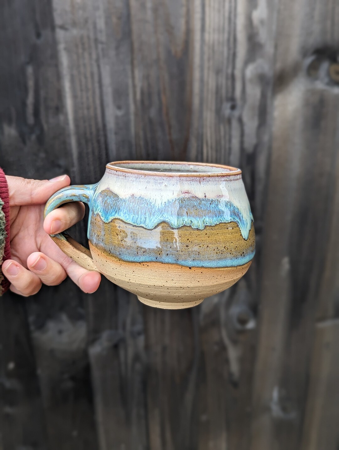 Colourful Drip Mug Handmade Ceramic Mug Large Mug Hot - Etsy