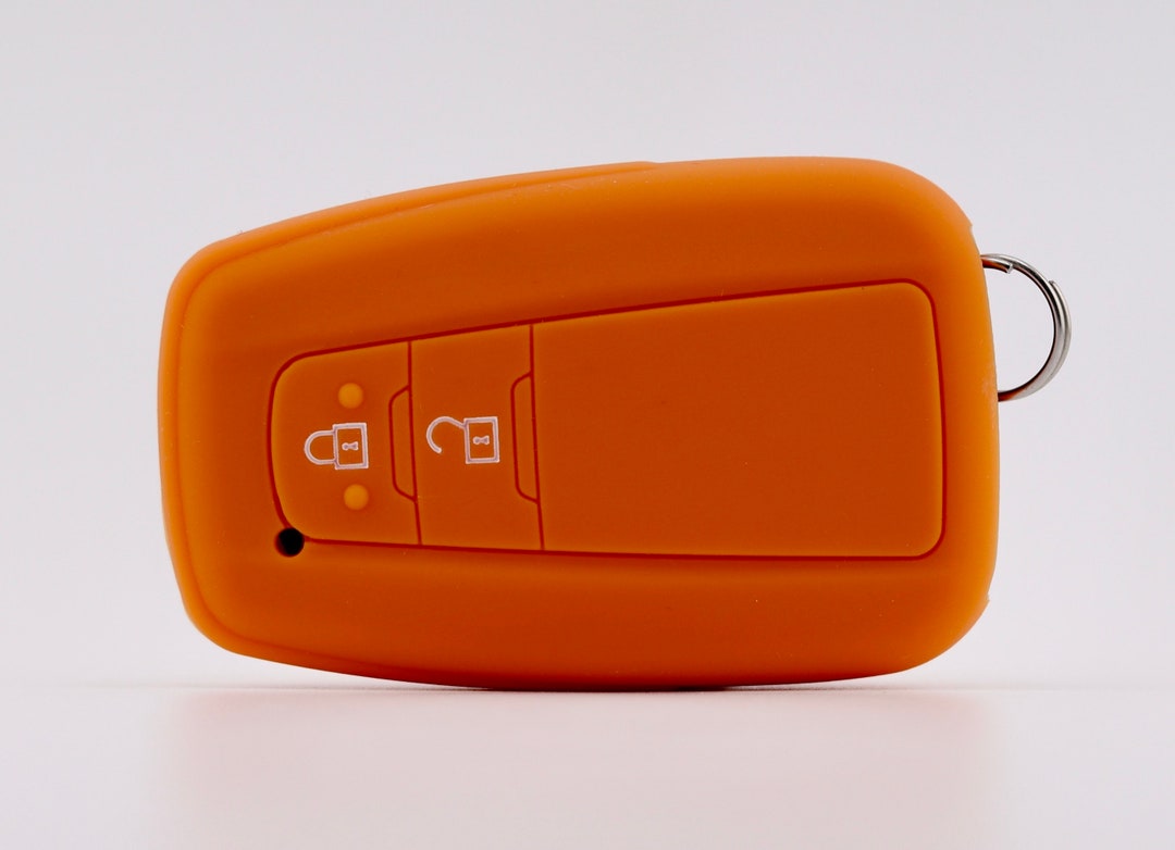 Silicone Key Cover for Toyota Durable Car Key Fob Protector orange ...