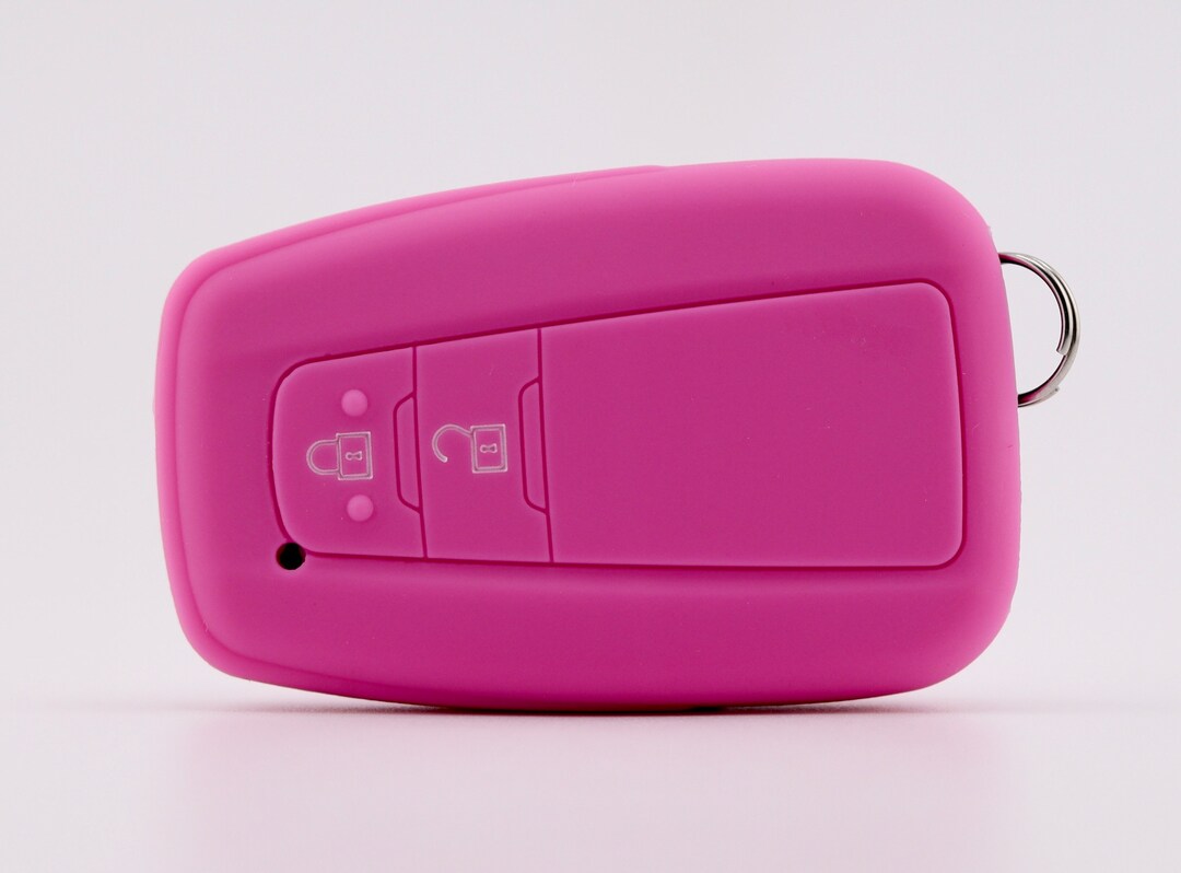 Silicone Car Key Fob Cover, 2-button Remote Case, Pink, Compatible With ...