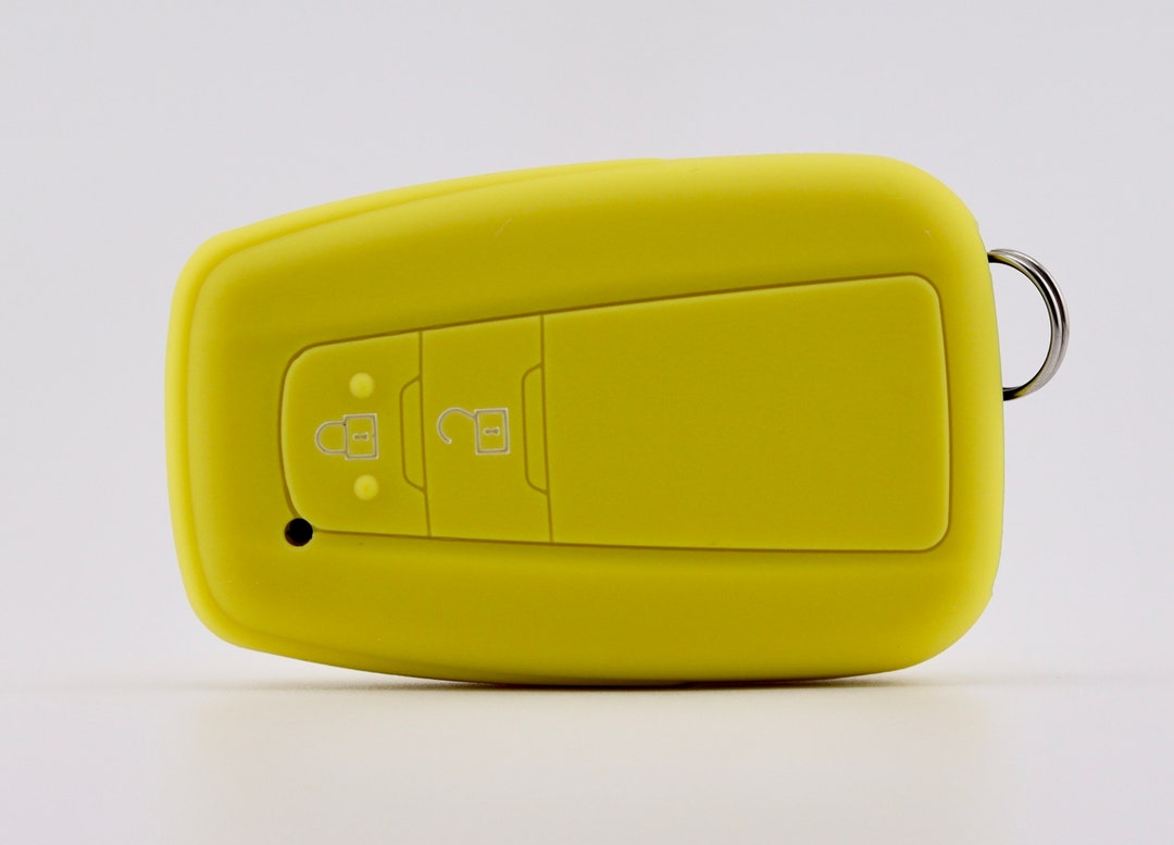 Silicone Car Key Fob Cover, 2-button Remote Case, Yellow, Compatible ...
