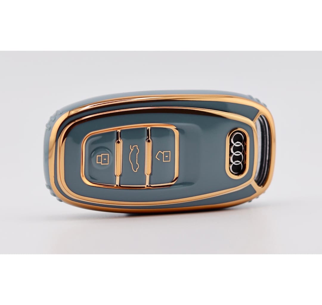 Premium Audi Key Cover (grey) - A4 - A5 - A6 - A7 - A8 - Q4 - Q5 - Q8 ...