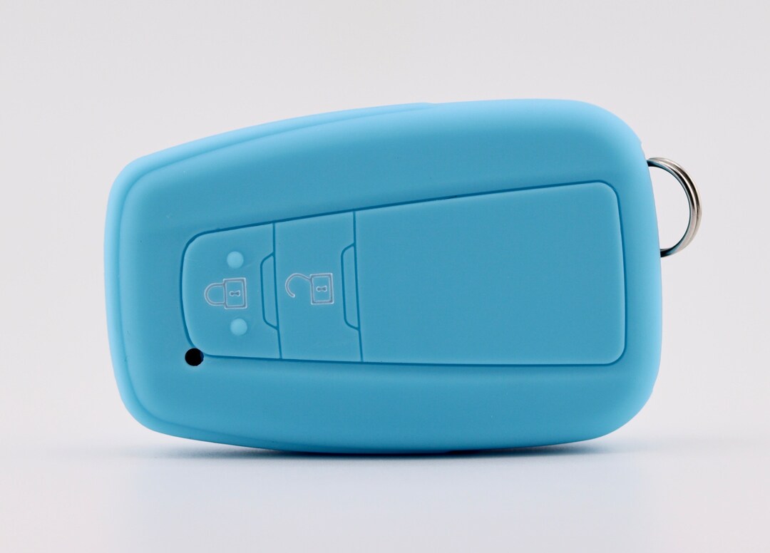 Silicone Key Cover for Toyota Durable Car Key Fob Protector light Blue ...