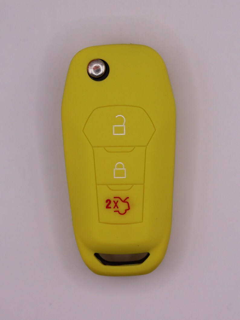 Key Cover for Ford (yellow) - Mondeo, Mustang, Ranger, Custom, Everest ...