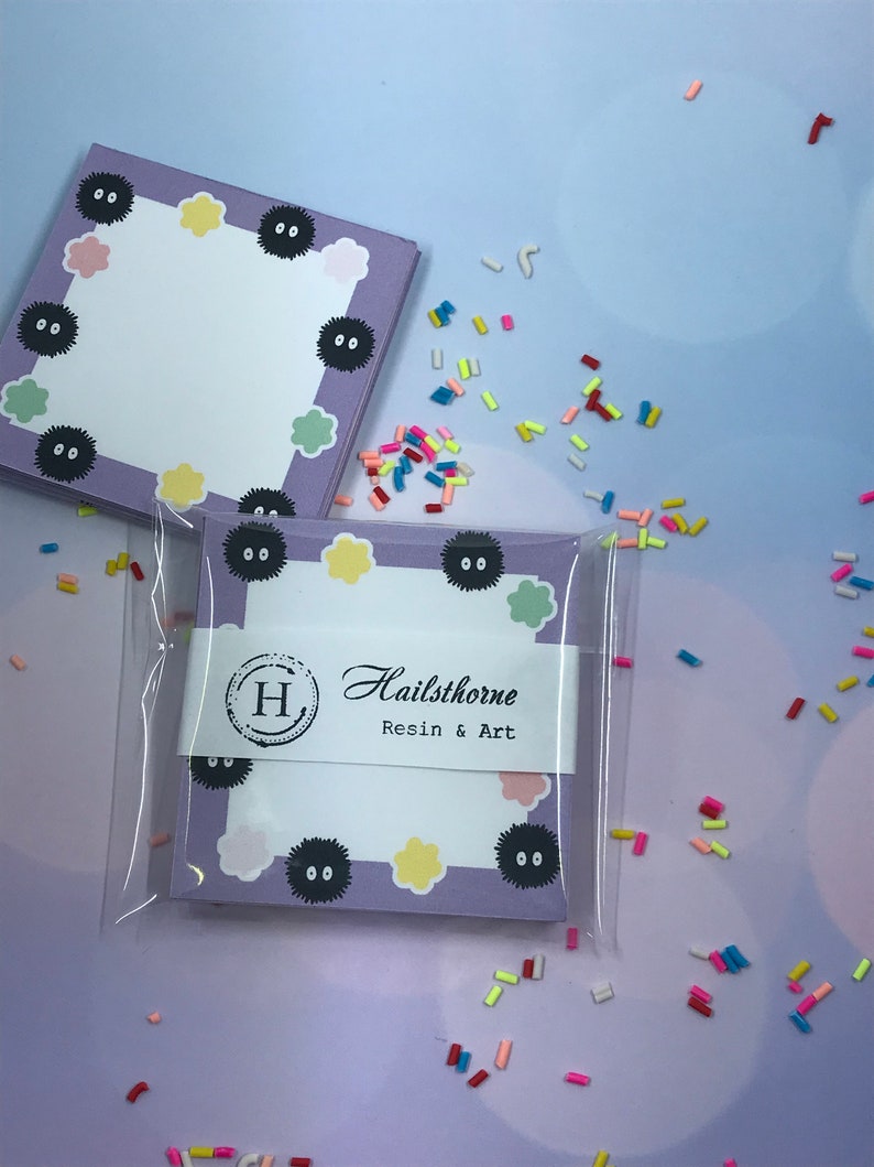 Ghibli Soot Sprites Note Pad Cute Memo Pad Planner Accessories Kawaii ...