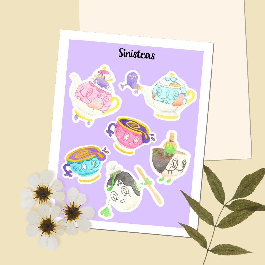 Sinisteas Pokemon Teas Shiny Pokemon Stickers Pack Sticker Sheet ...