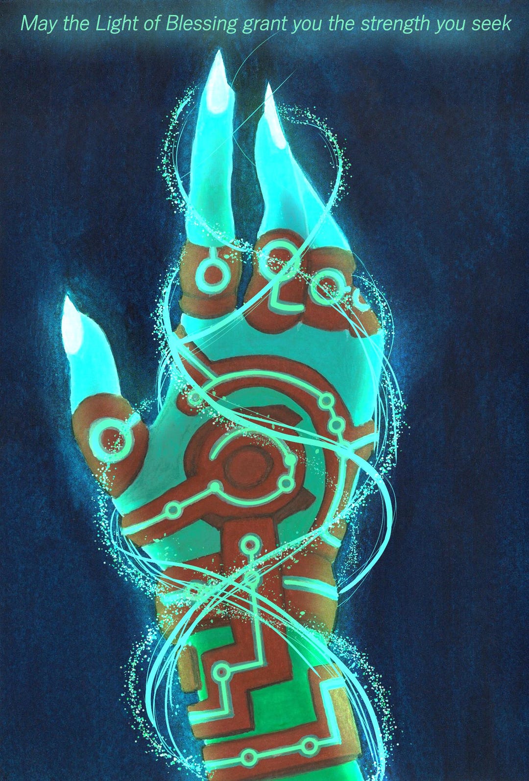 Tears of the Kingdom Zelda Watercolour Matte Art Print Colourful ...