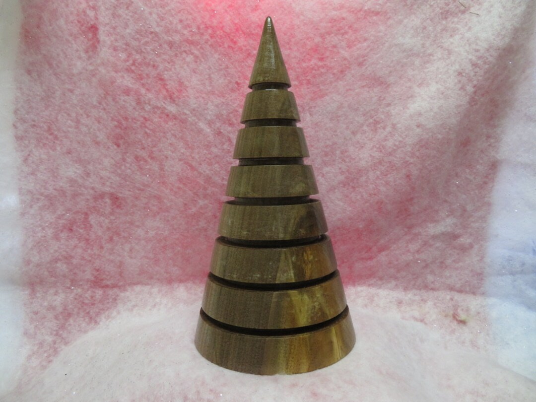 Black Walnut Tree, Wood Turned Tree, Christmas Decor, Christmas Tree - Etsy