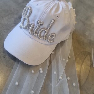 Bride Baseball Cap Hat,bride Cap Veil Hat,personalised Bride Hat, Hen ...