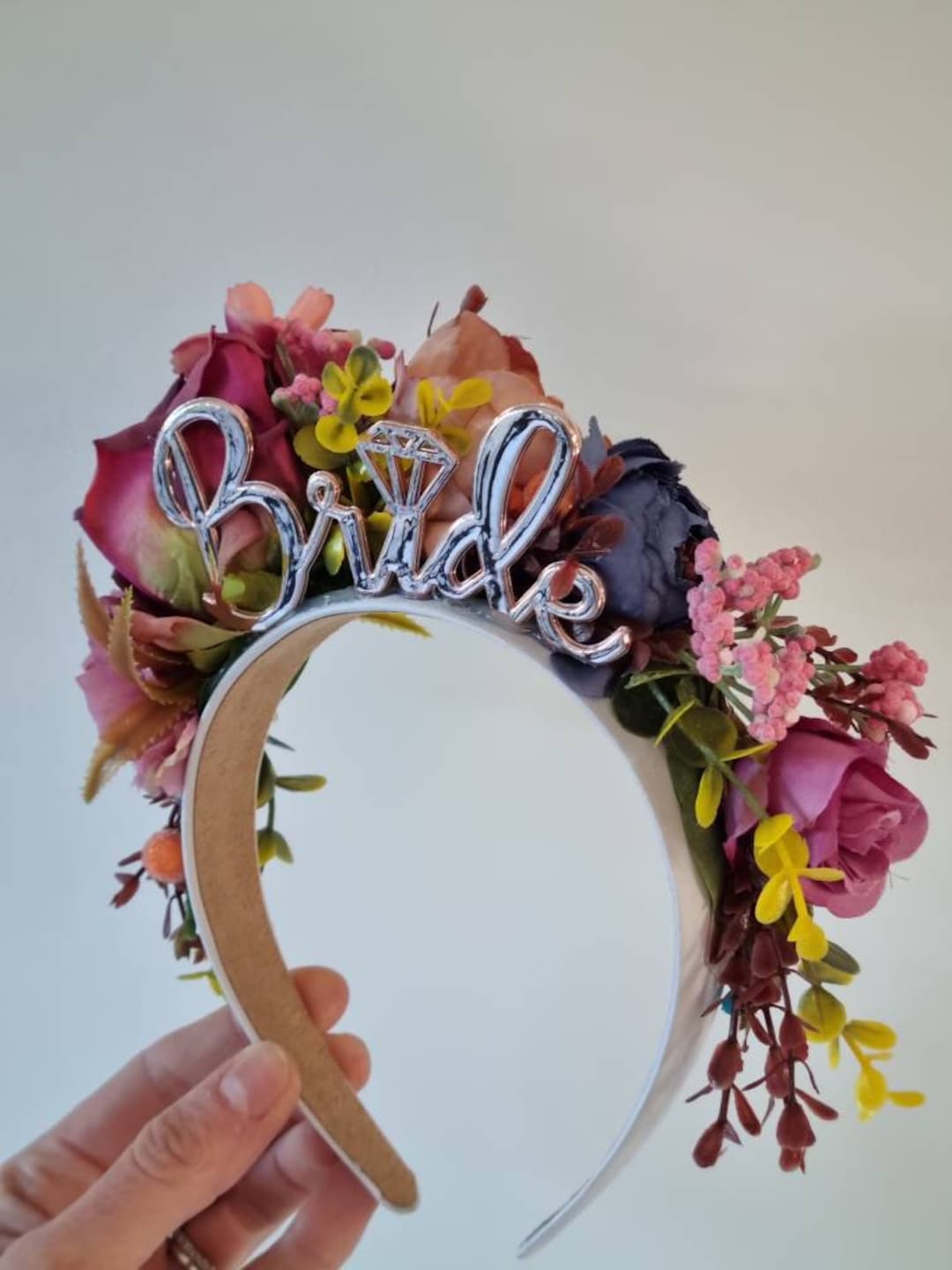 Bride Crown, Hen Party Crown,winter Bride, Winter Bride Headband,hen ...