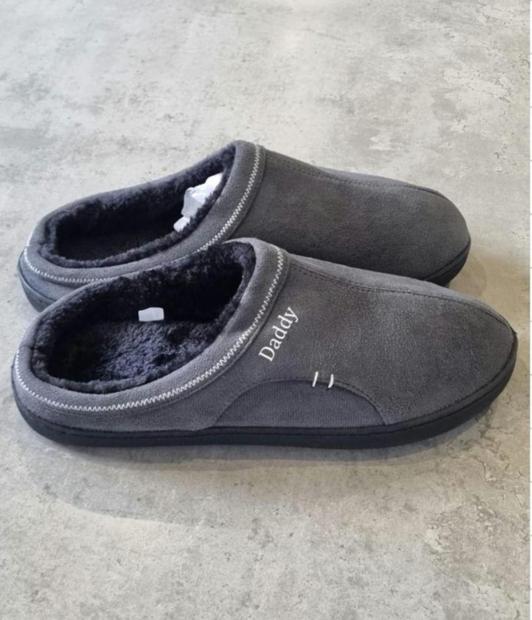 Mens Personalised Slippers,daddy Slippers,dad Slippers,grandad Slippers ...