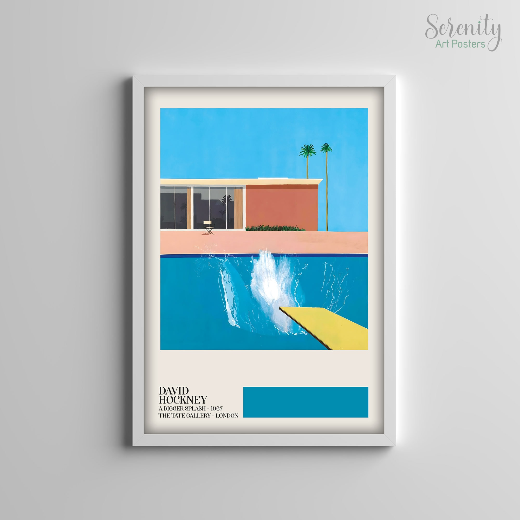 David Hockney, A Bigger Splash 1967, The Tate Gallery London, Hockney ...