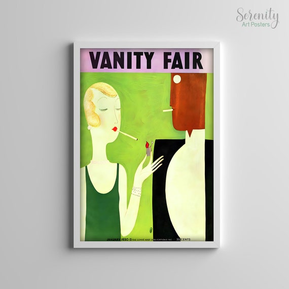 Vanity Fair Poster A Man and Woman January 1 1930 Magazine - Etsy