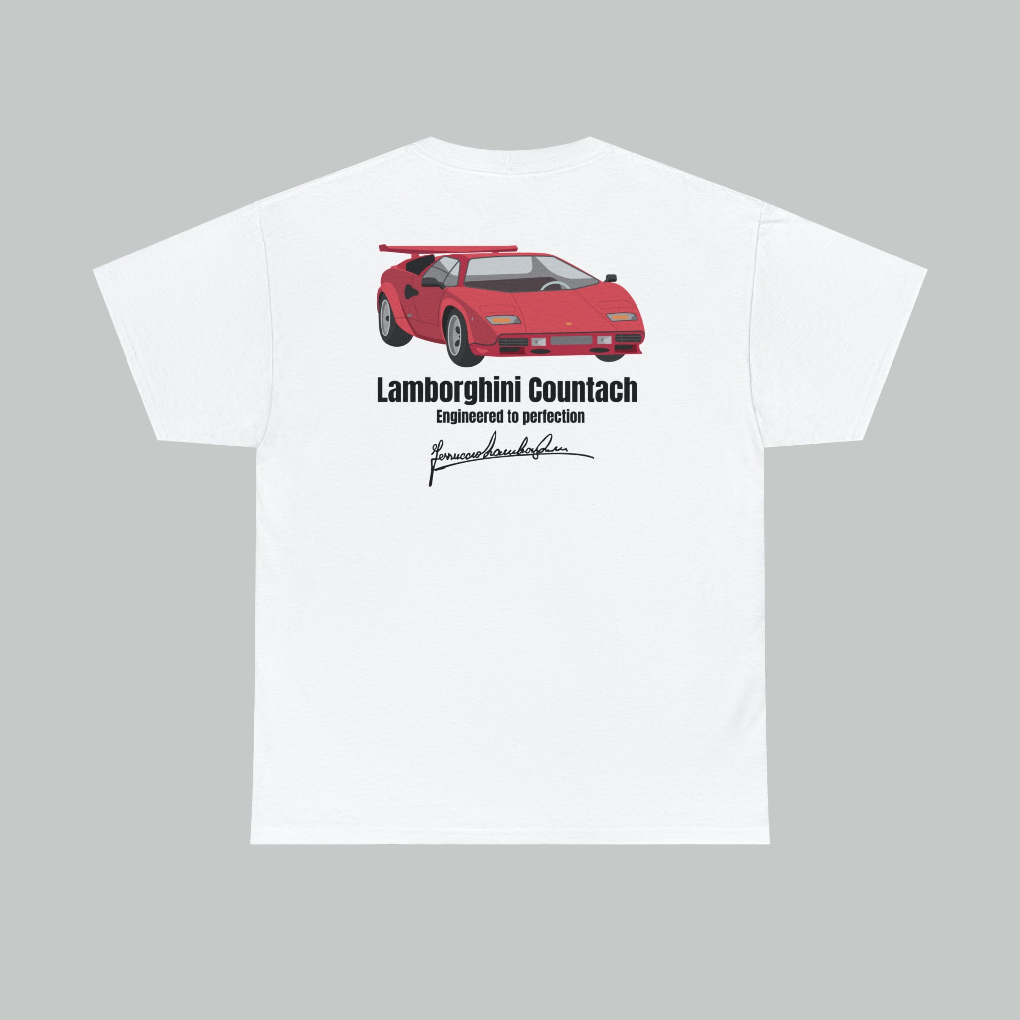 Lamborghini Countach Car T Shirt Design Vintage Retro Mens - Etsy
