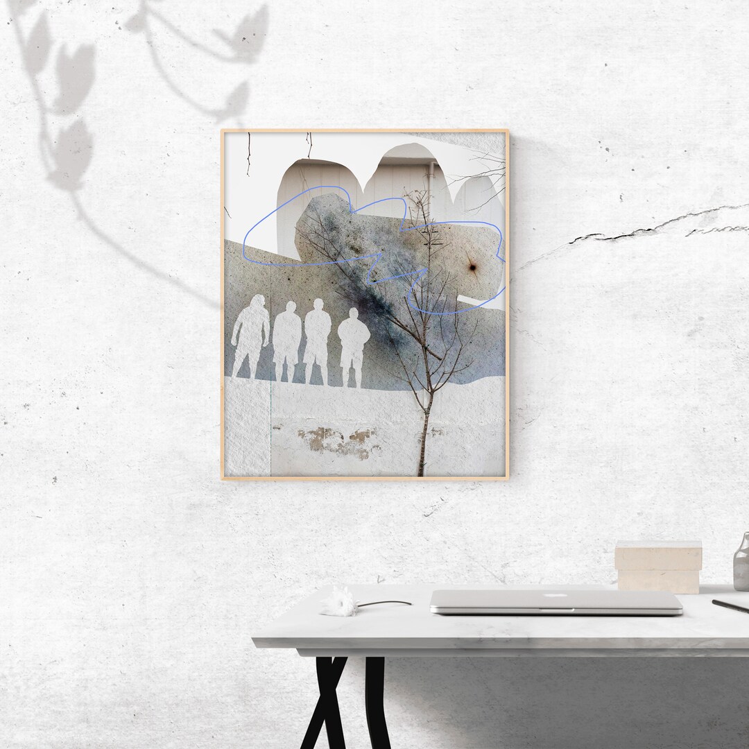 Modern Collage Poster Print "outsight" - Collage Wall Art - Digital ...