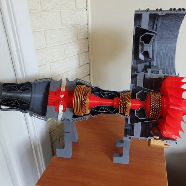 Jet Engine 3d Printed - Etsy