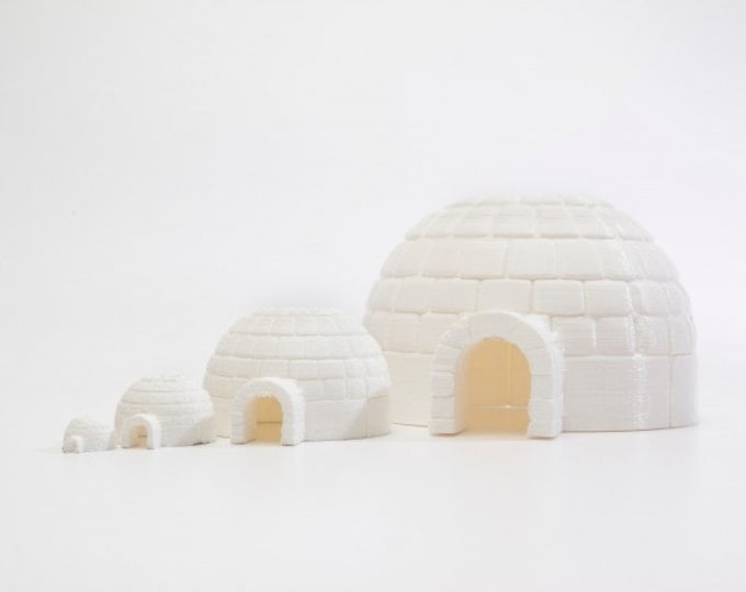 Pottery Igloo, Ceramic Snow Cave, Penguin Ice Home, Snowman Lover Gift ...