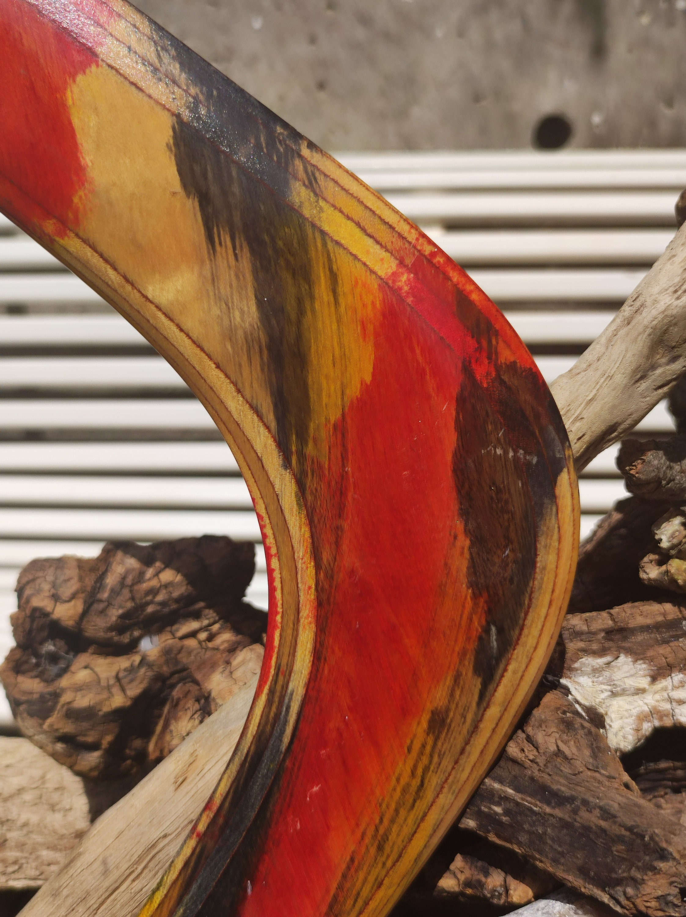 Vintage Boomerangs, Beautiful Pair of Hand Carved, One From Gippsland ...
