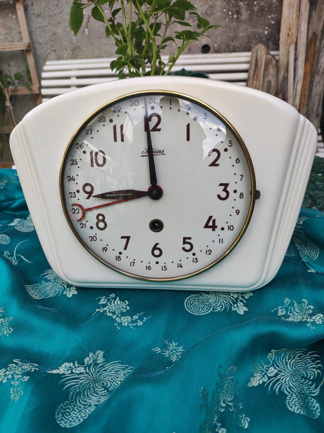 Kaiser Art Deco 1940s Wall Clock Fully Working With Key It - Etsy UK