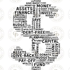 Printable Money Dollar Word Art Wall Art DIGITAL DOWNLOAD - Etsy