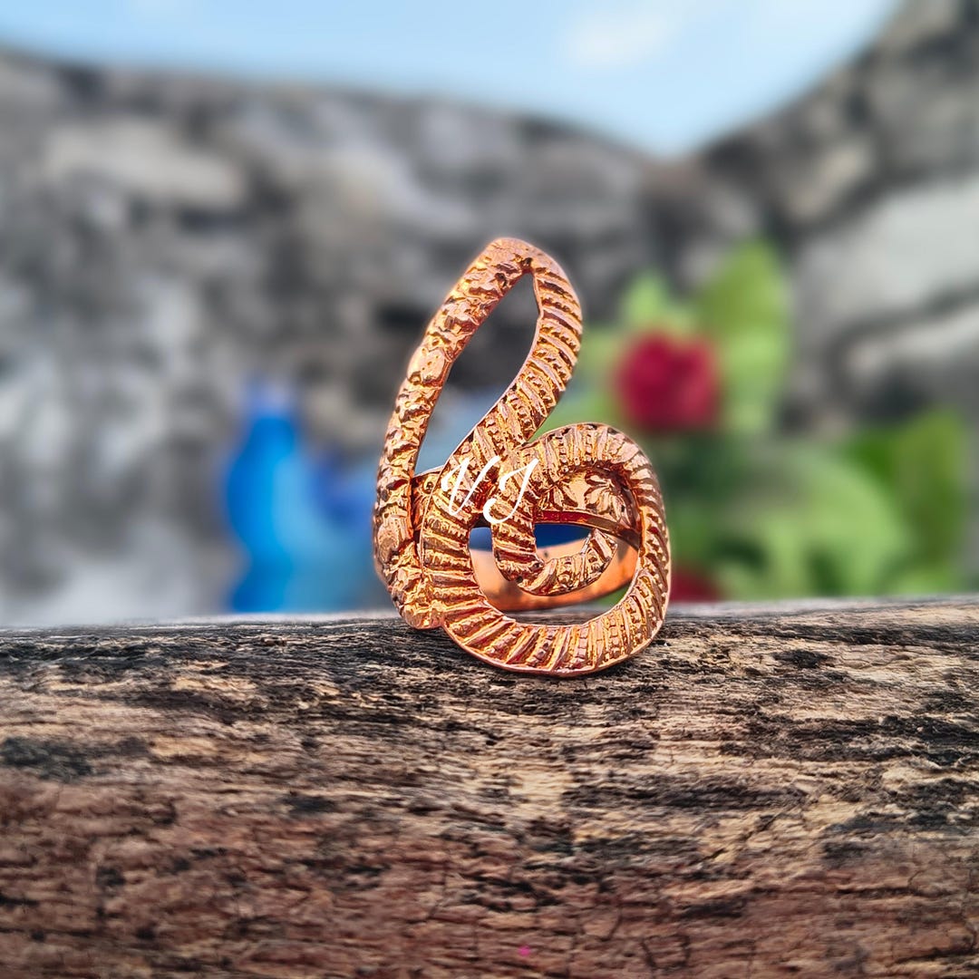 Pure Copper Wrap Ring, Toe Ring, Finger Ring, Solid Copper Ring ...