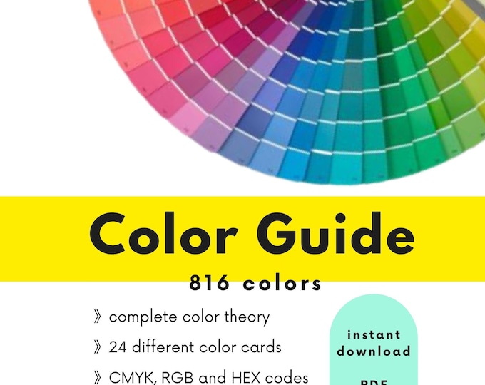 1137 CMYK Color Table for Sublimation or White Toner Printers - Etsy Canada