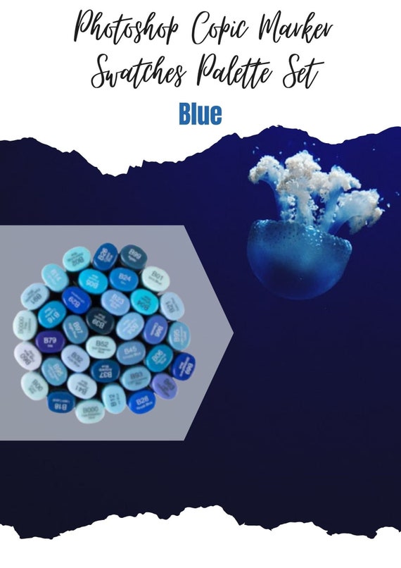 Photoshop Color Palette Blue Set - Etsy