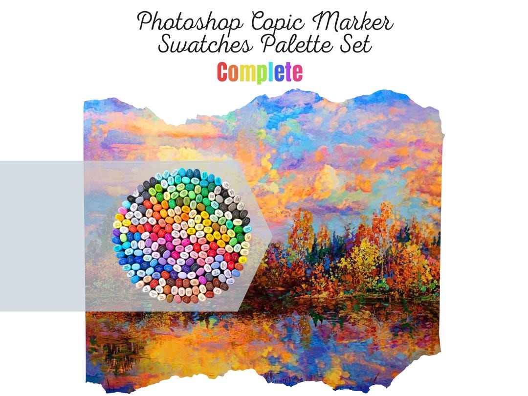 357 Photoshop Color Swatches + 4 Brushes & PDF Chart – Full Palette ...