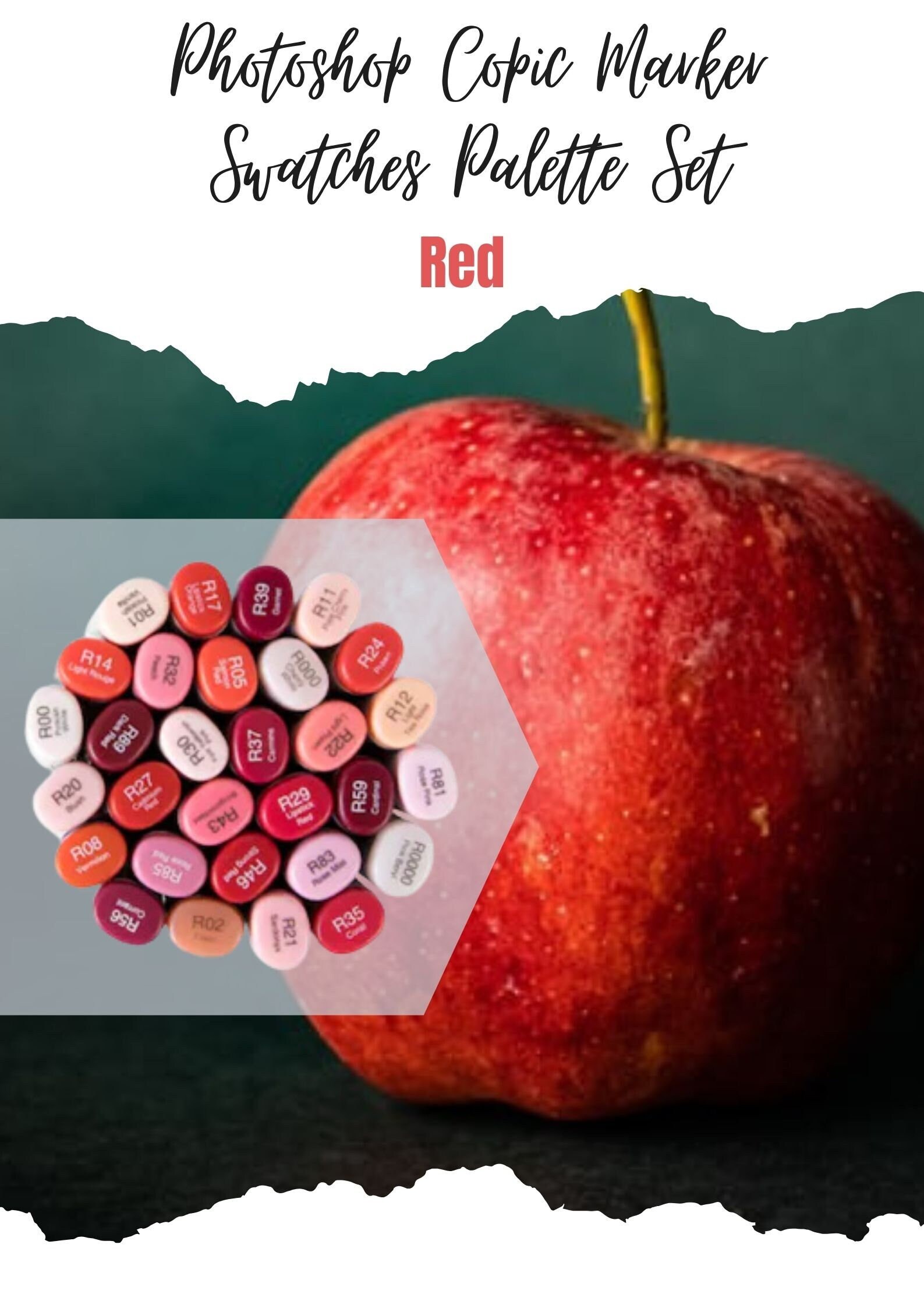 Photoshop Color Palette Red Set - Etsy