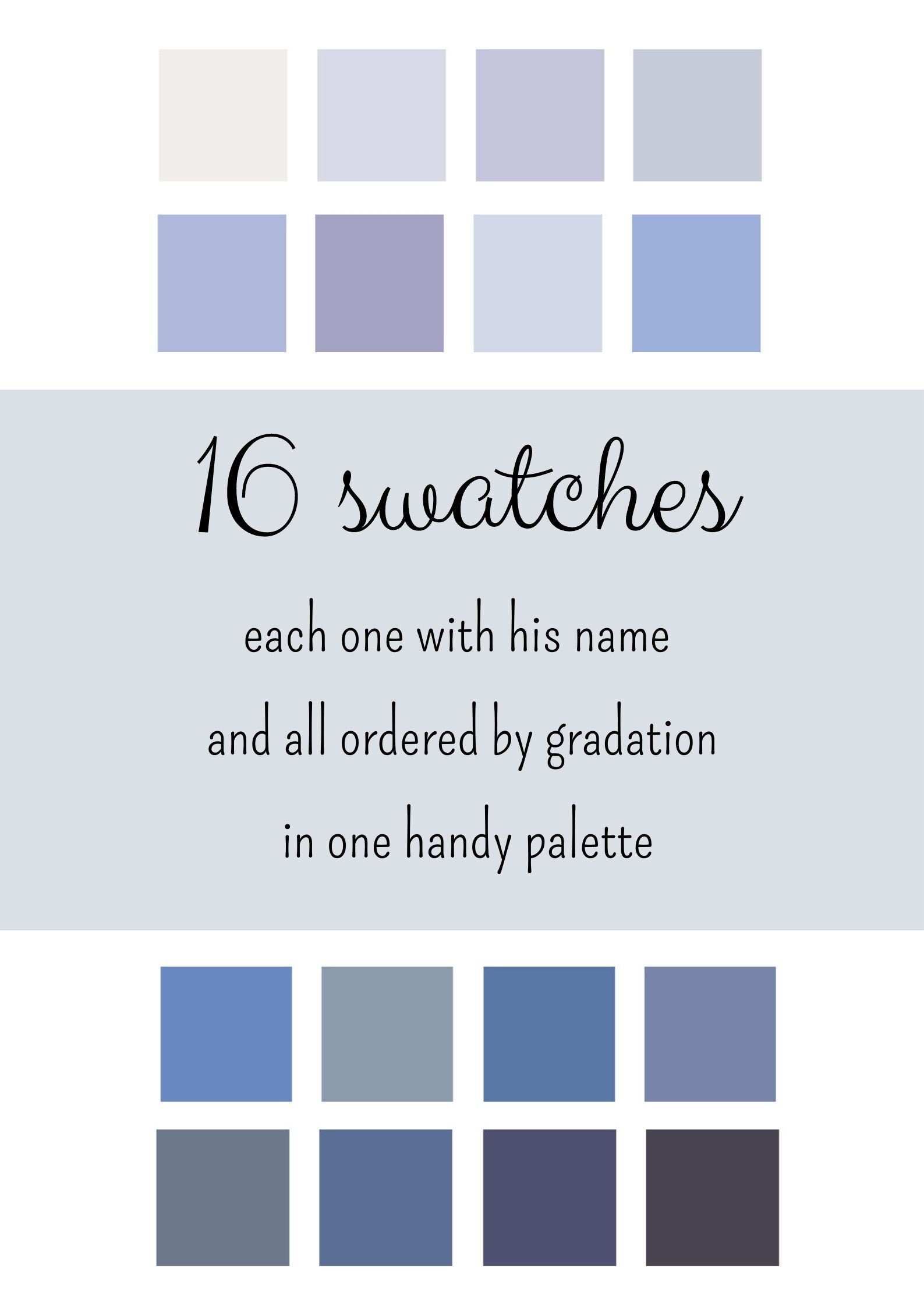 Photoshop Color Palette Blue-violet Set - Etsy